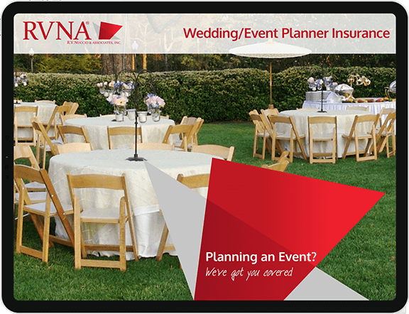 RVNA Wedding Planner Insurance | Annual Coverage for Unlimited Events